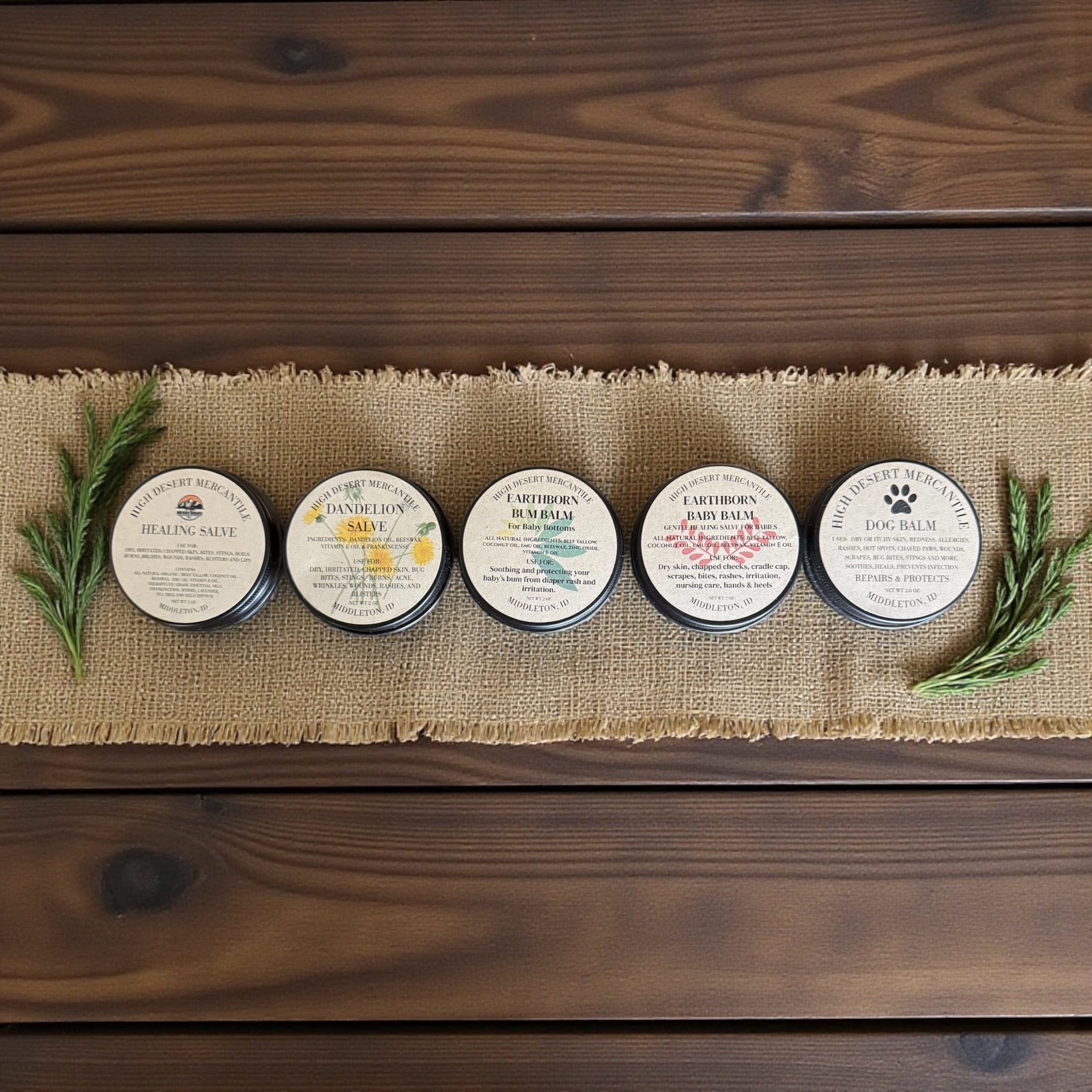 BALMS AND SALVES – HIGH DESERT MERCANTILE